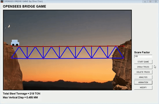 [OPENSEES]实例30_塑性铰纤维单元的弹塑性分析